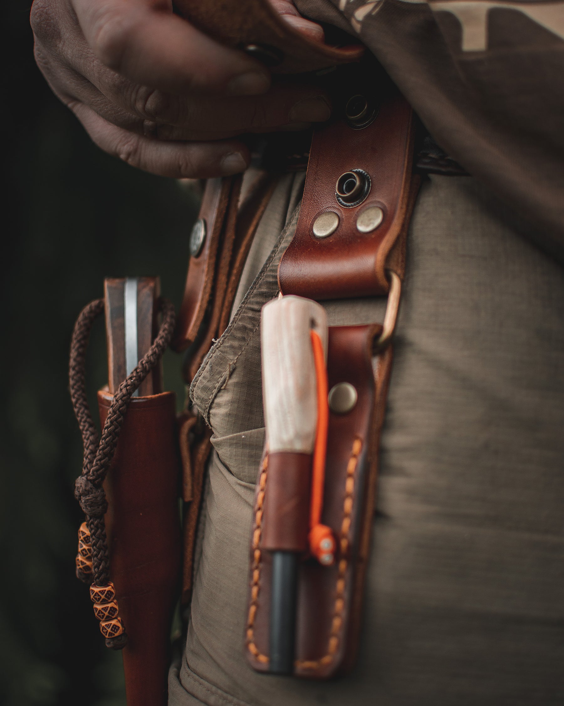 Handmade Leather Bushcraft Equipment