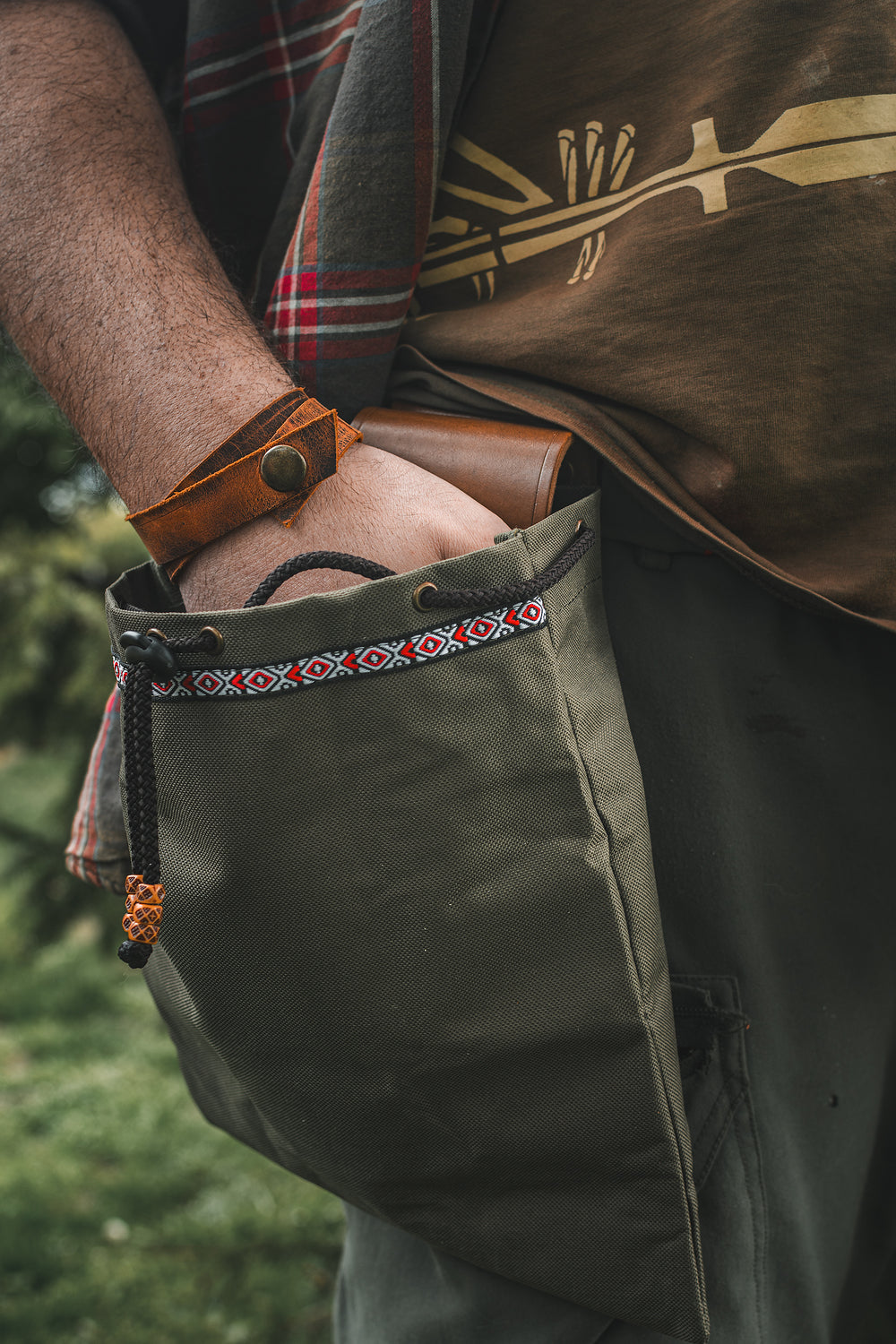 Handmade Bushcraft Leather Belt Bags | The Wild Buck Outdoors