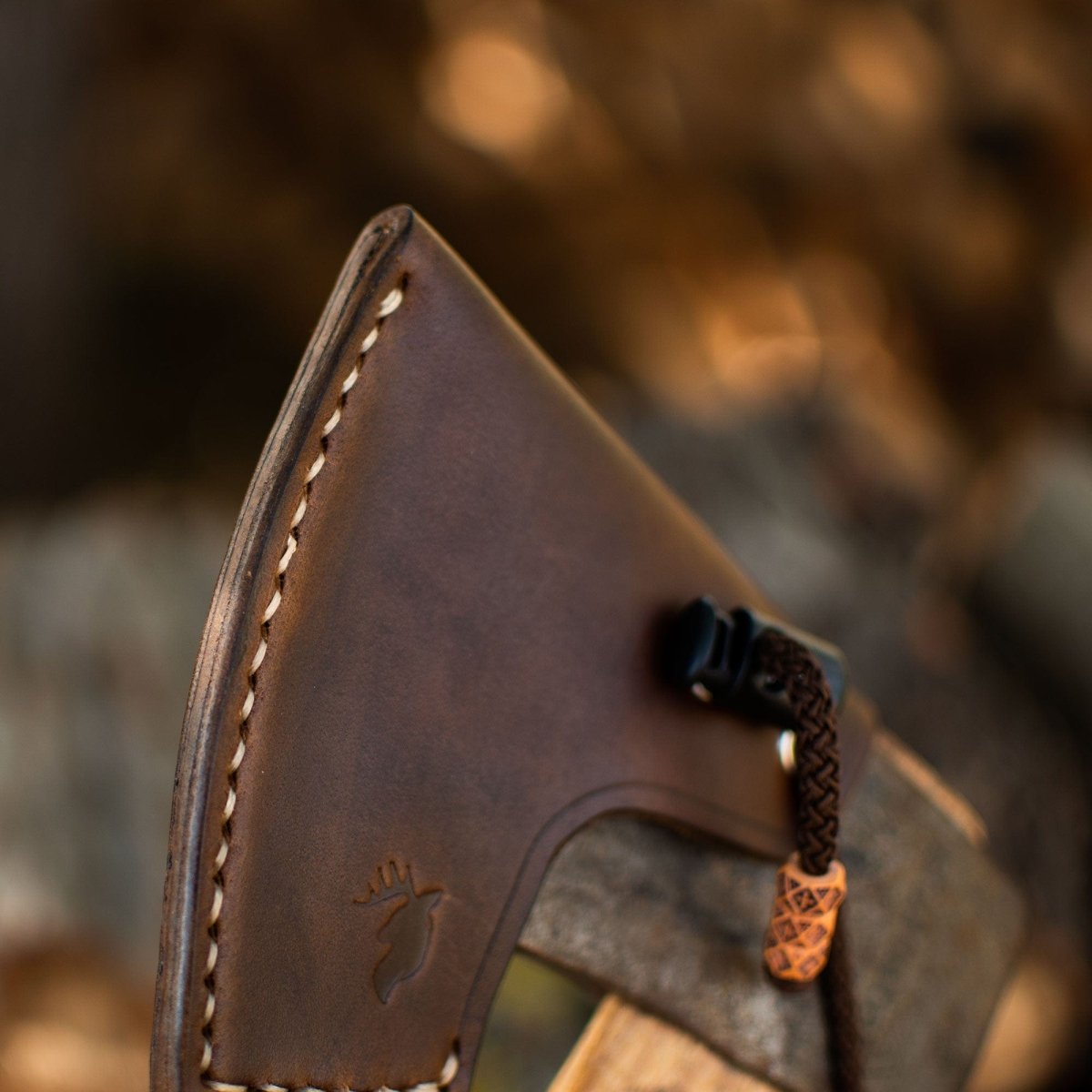 Universal Leather Axe Sheath In Few Sizes by The Wild Buck Outdoors