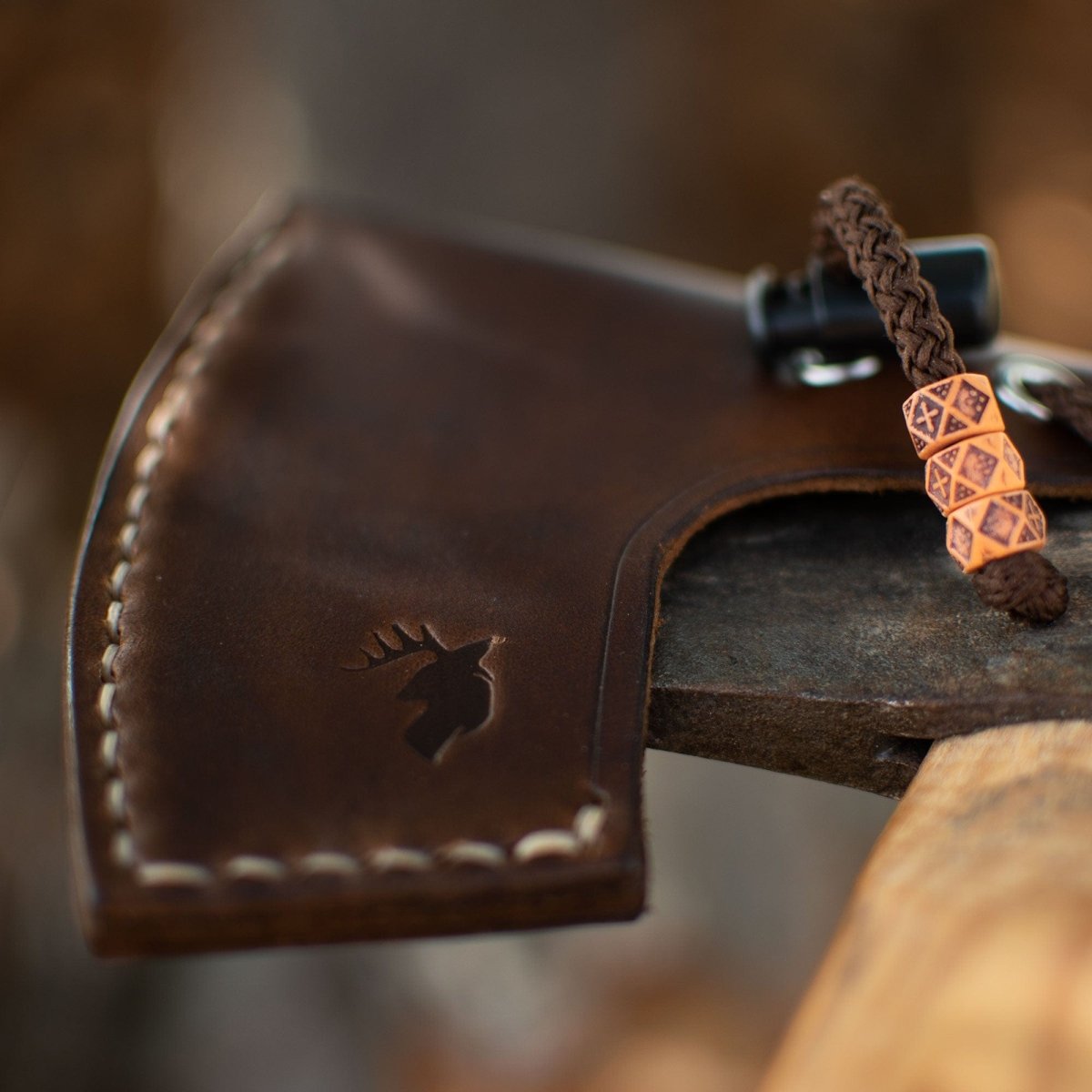 Universal Leather Axe Sheath In Few Sizes by The Wild Buck Outdoors